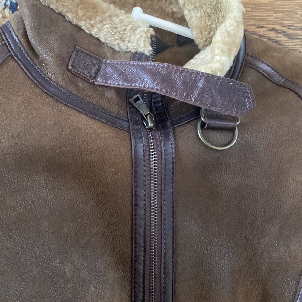 Original Andrew Marc Brown Shearling Coat - Gem